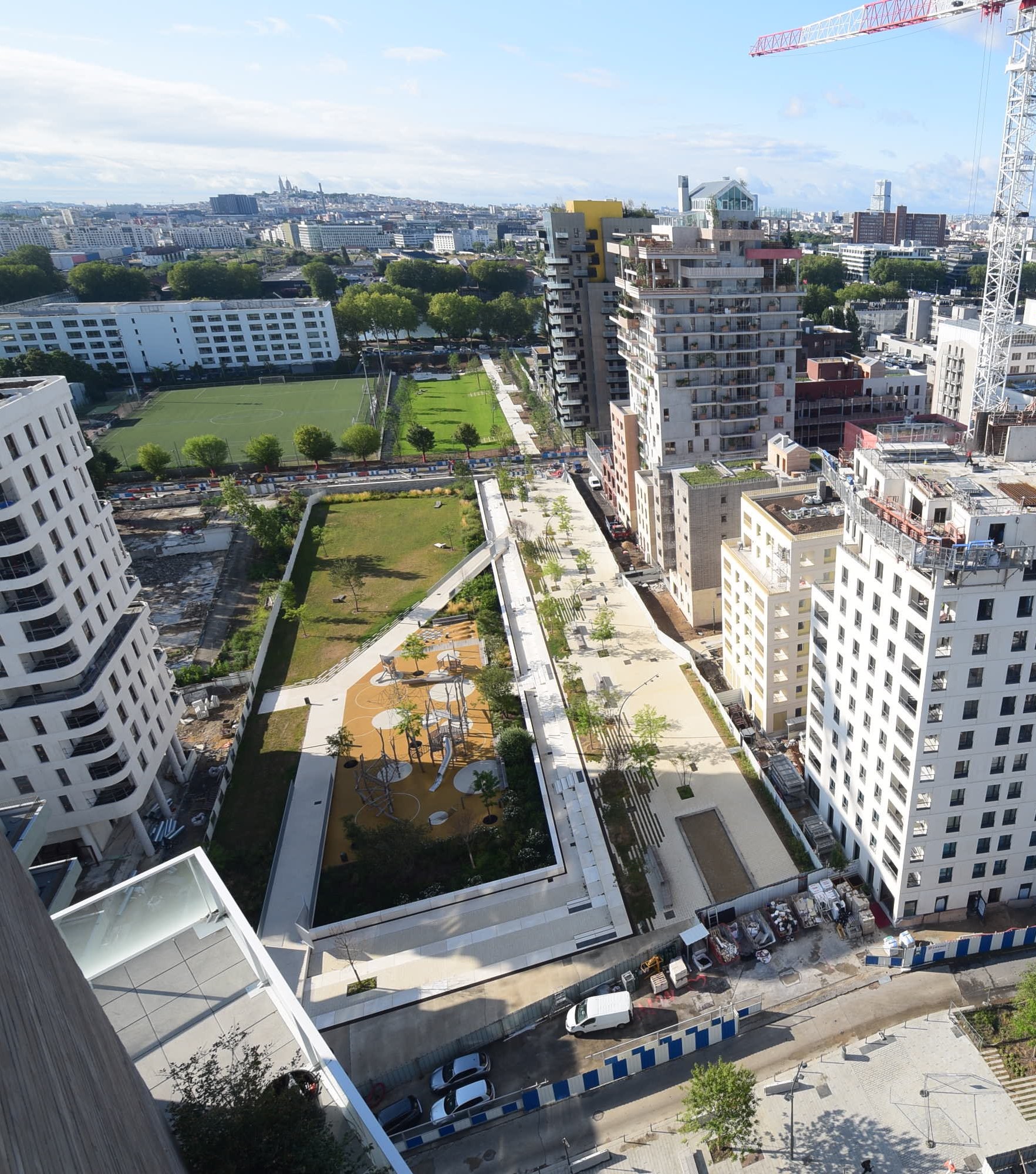 Des espaces publics de qualité et un parc urbain au sein du quartier